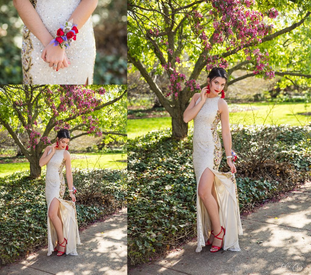 PROM 2019 at Luthy Botanical Gardens in Peoria, IL | Shelby Photography